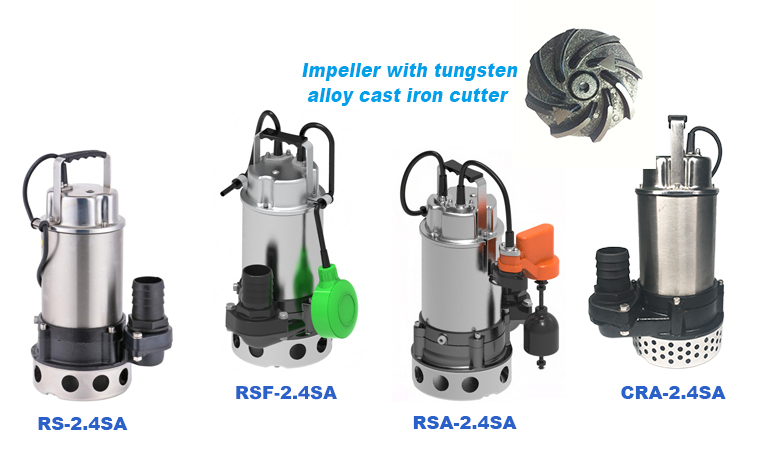 RS Series Kitchen Wastewater Submersible Pump with Cutter - Buy Dirty ...